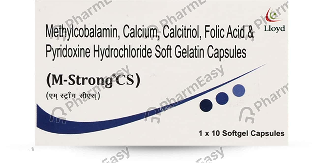 Buy M Strong Cs Strip Of 10 Softgel Capsules Online at Flat 15% OFF ...