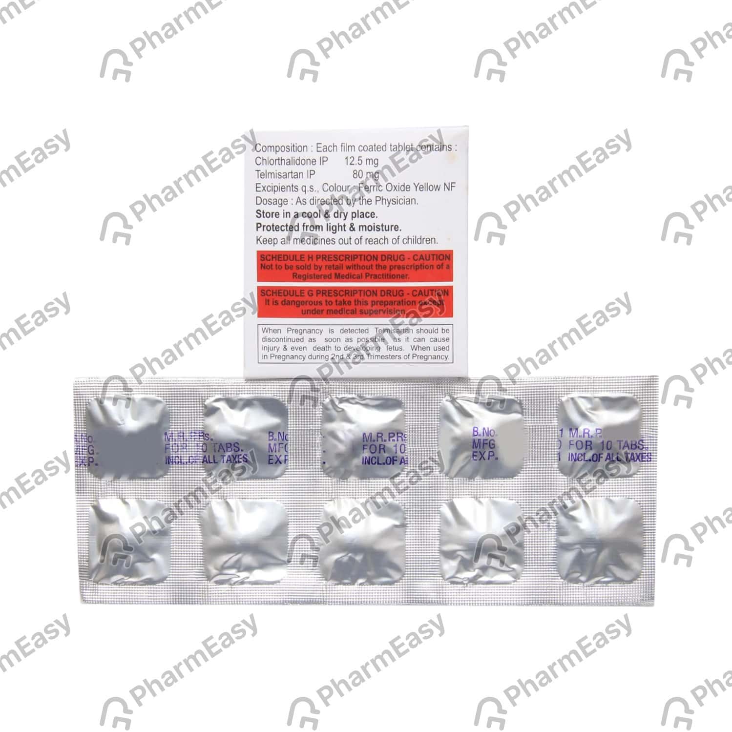 Telzox Ch 80mg Strip Of 10 Tablets: Uses, Side Effects, Price & Dosage ...