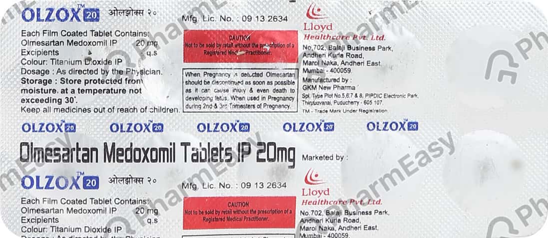 Olzox 20 MG Tablet (10): Uses, Side Effects, Price & Dosage | PharmEasy