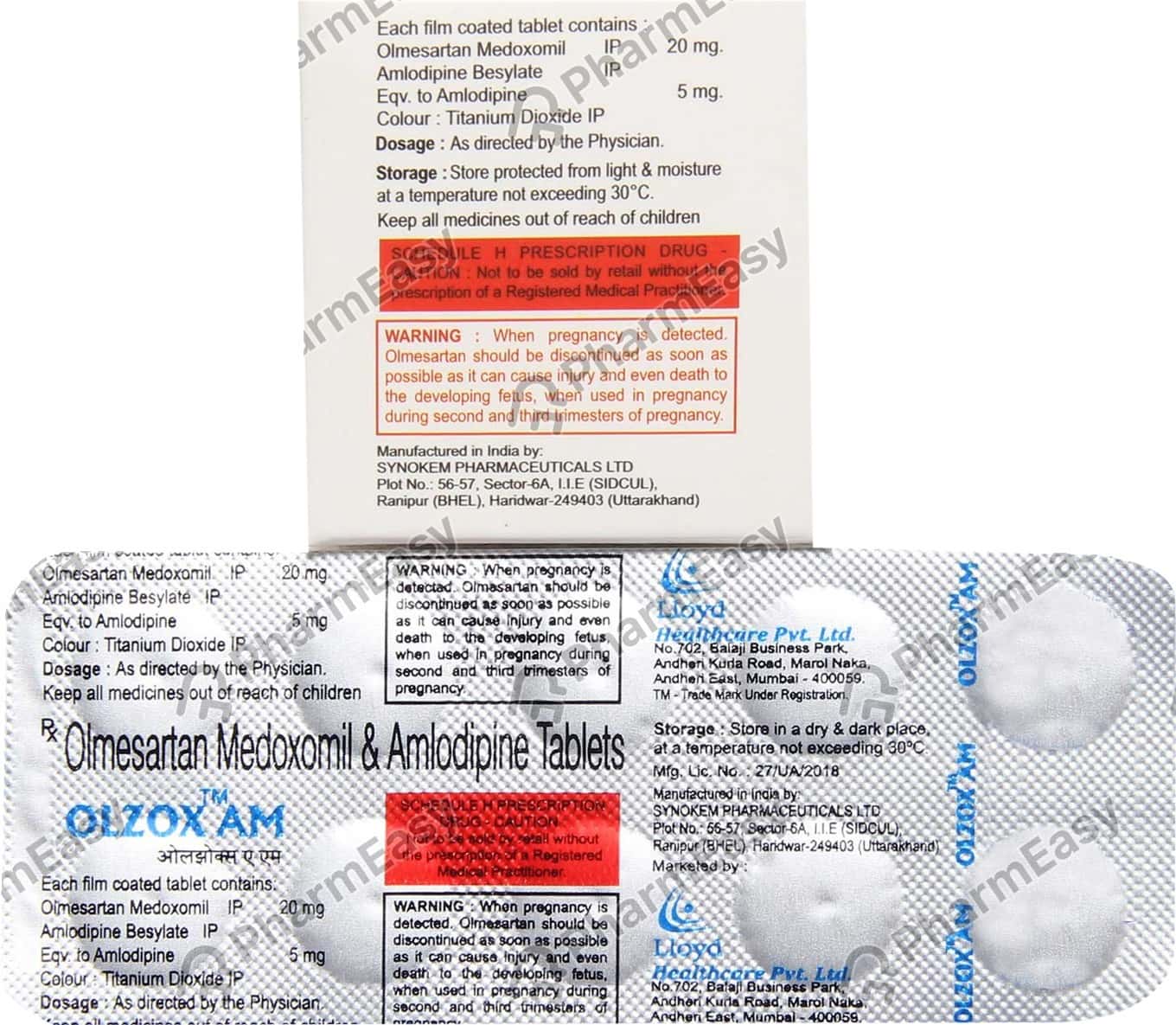 Olzox Am Strip Of 10 Tablets: Uses, Side Effects, Price & Dosage ...