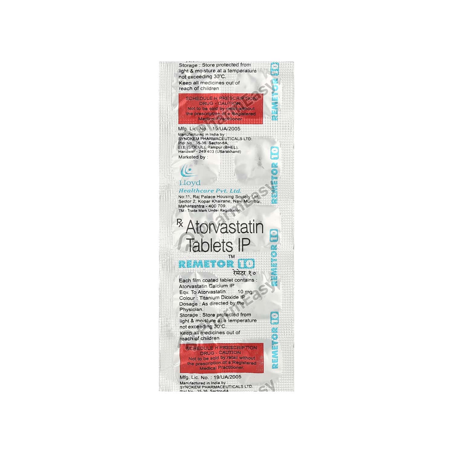 Remetor 10 MG Tablet (10) - Uses, Side Effects, Dosage, Composition ...