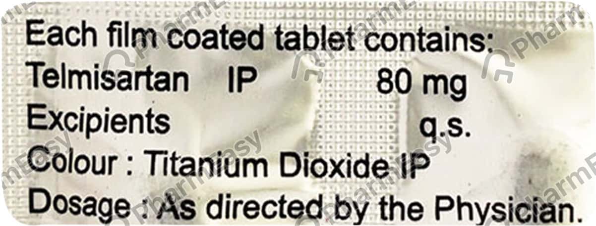 Telzox 80 MG Tablet (10): Uses, Side Effects, Price & Dosage | PharmEasy