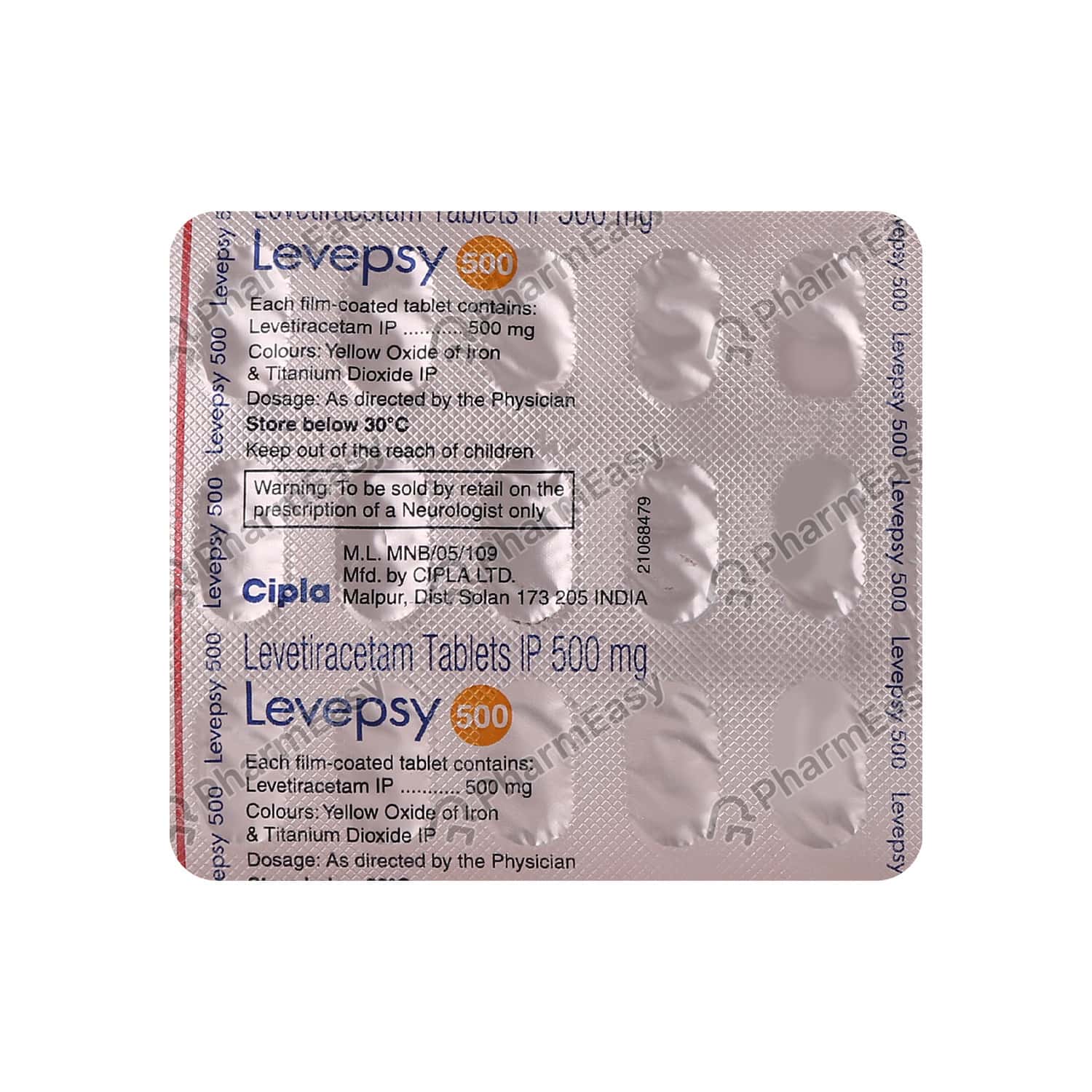 Levepsy 500 MG Tablet (15) - Uses, Side Effects, Dosage, Composition ...
