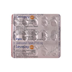 Levepsy 500 MG Tablet (15) - Uses, Side Effects, Dosage, Composition ...