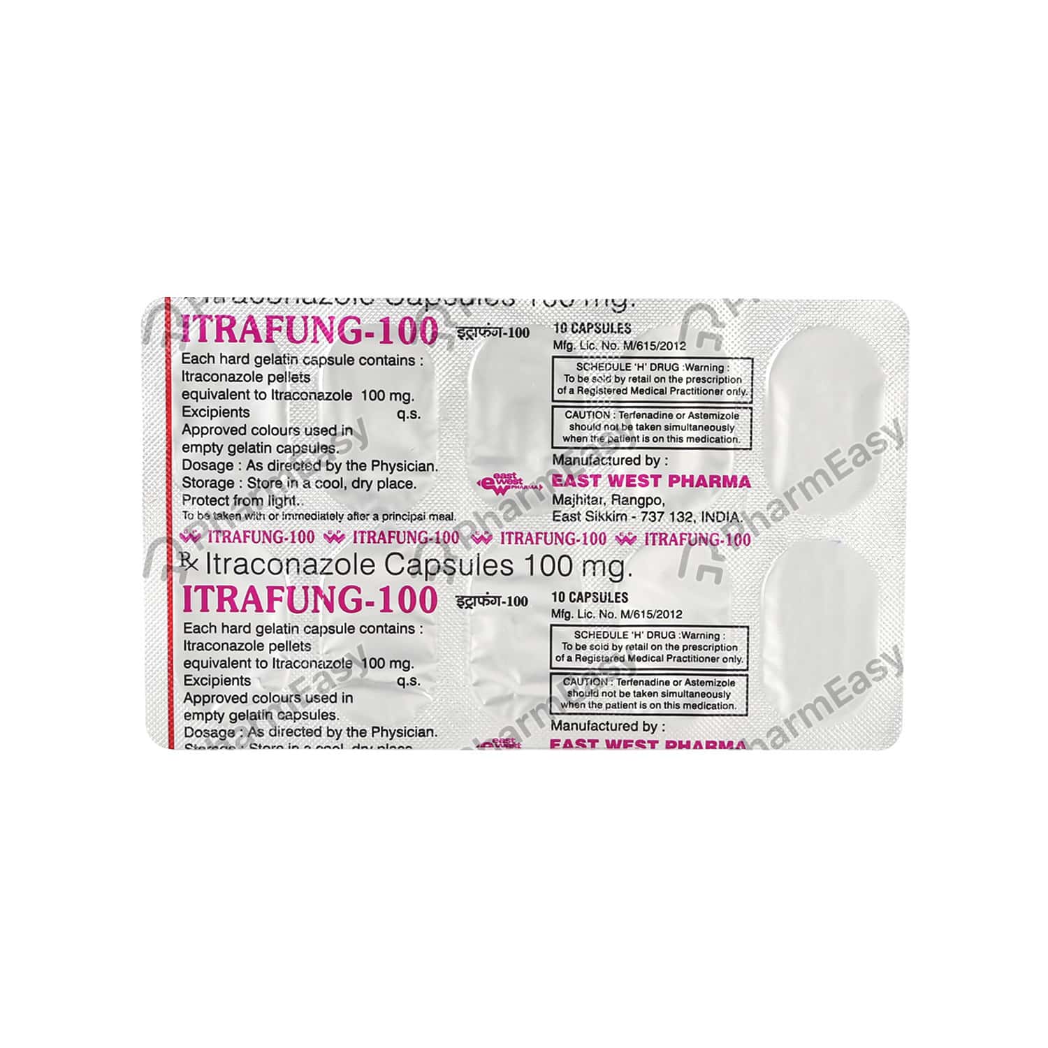 Itrafung 100 MG Capsule (10) - Uses, Side Effects, Dosage, Composition & Price | PharmEasy