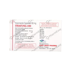Itrafung 100 MG Capsule (10) - Uses, Side Effects, Dosage, Composition & Price | PharmEasy