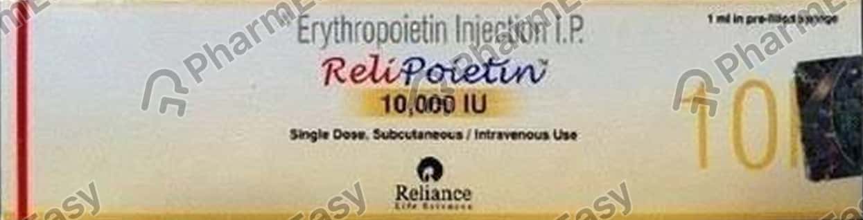 Relipoietin 10000 IU/ML Injection (1): Uses, Side Effects, Price ...