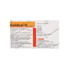 Goldcal D3 60000 IU Capsule (4) - Uses, Side Effects, Dosage ...