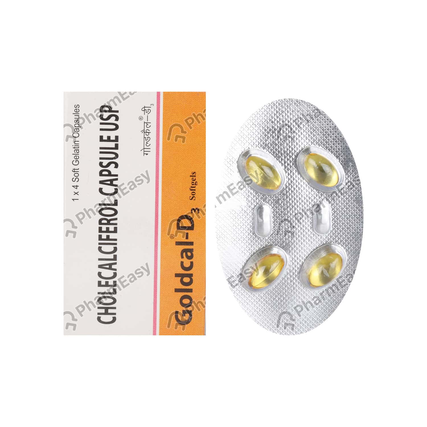 Goldcal D3 60000 IU Capsule (4) - Uses, Side Effects, Dosage ...