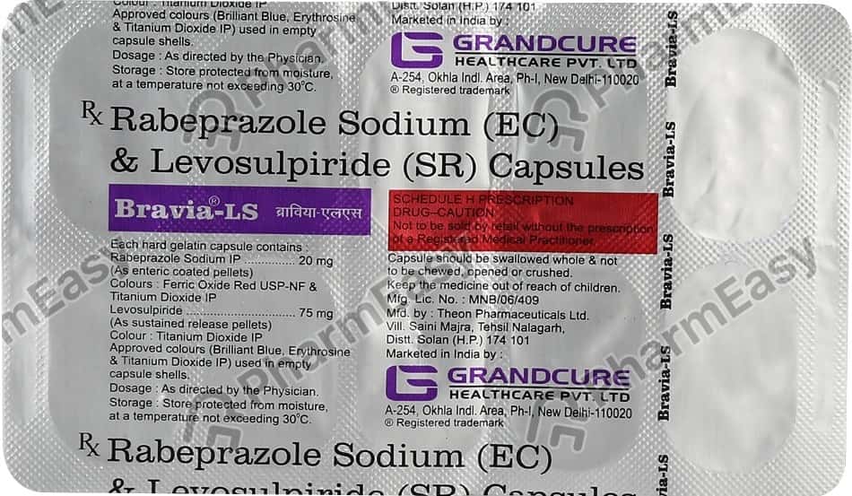 Bravia Ls Strip Of 10 Capsules: Uses, Side Effects, Price & Dosage ...