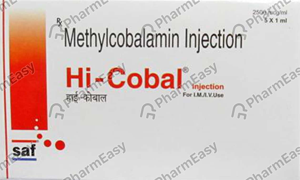 Hi Cobal 2500 MCG Injection (1): Uses, Side Effects, Price & Dosage ...