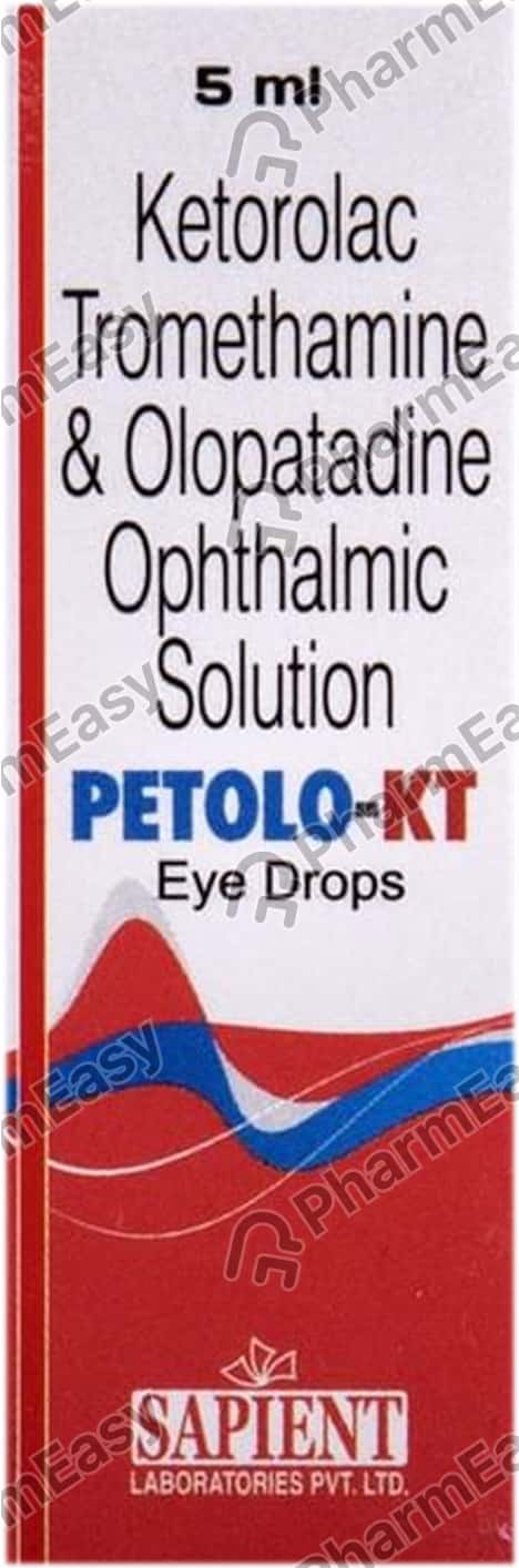 Petolo Kt Bottle Of 5ml Eye Drops: Uses, Side Effects, Price & Dosage ...