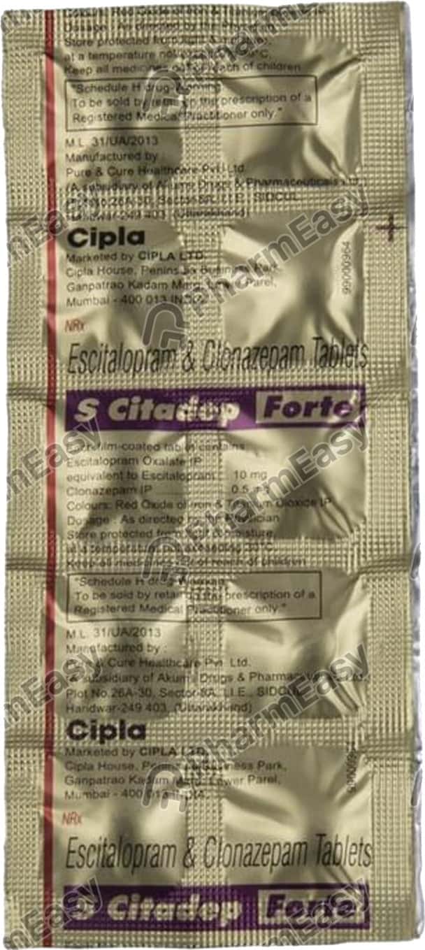 S Citadep Forte Tablet: Uses, Side Effects, Price & Dosage | PharmEasy