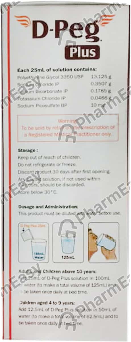 Buy D Peg Plus Pineapple Flavour Sugar Free Bottle Of 200ml Solution ...