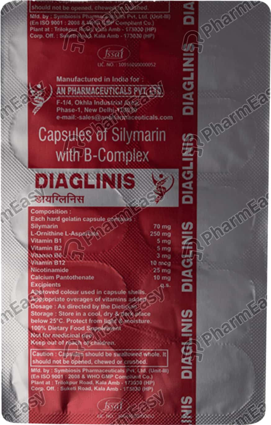 Buy Diaglinis Strip Of 10 Capsules Online at Flat 15% OFF | PharmEasy