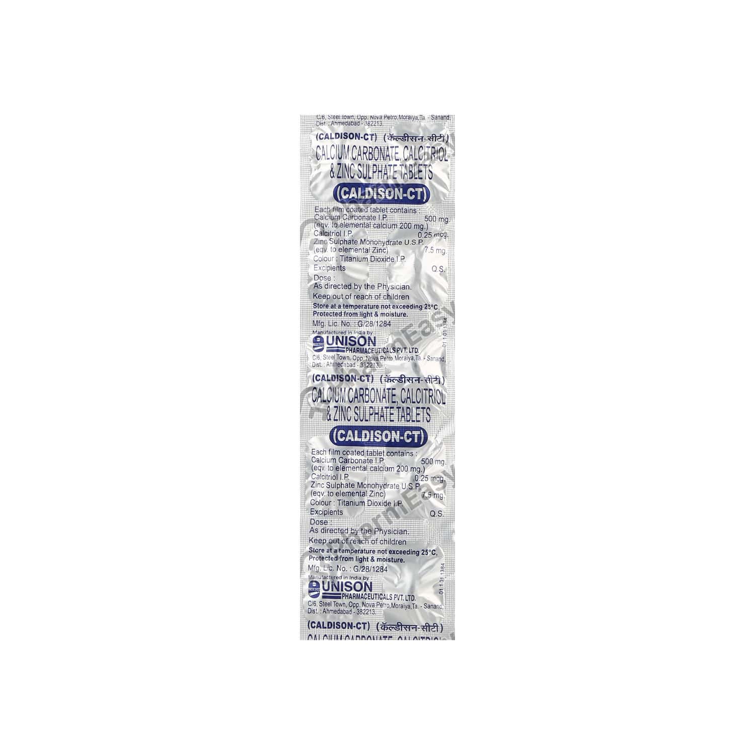 Caldison Ct Tablet - Uses, Side Effects, Dosage, Composition & Price ...