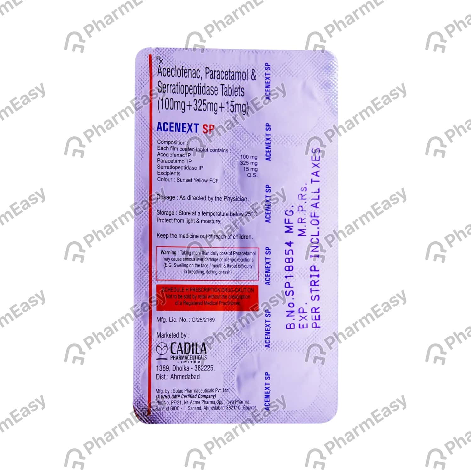 Acenext SP Tablet: Uses, Side-effects, Price, Dosage & More Info ...