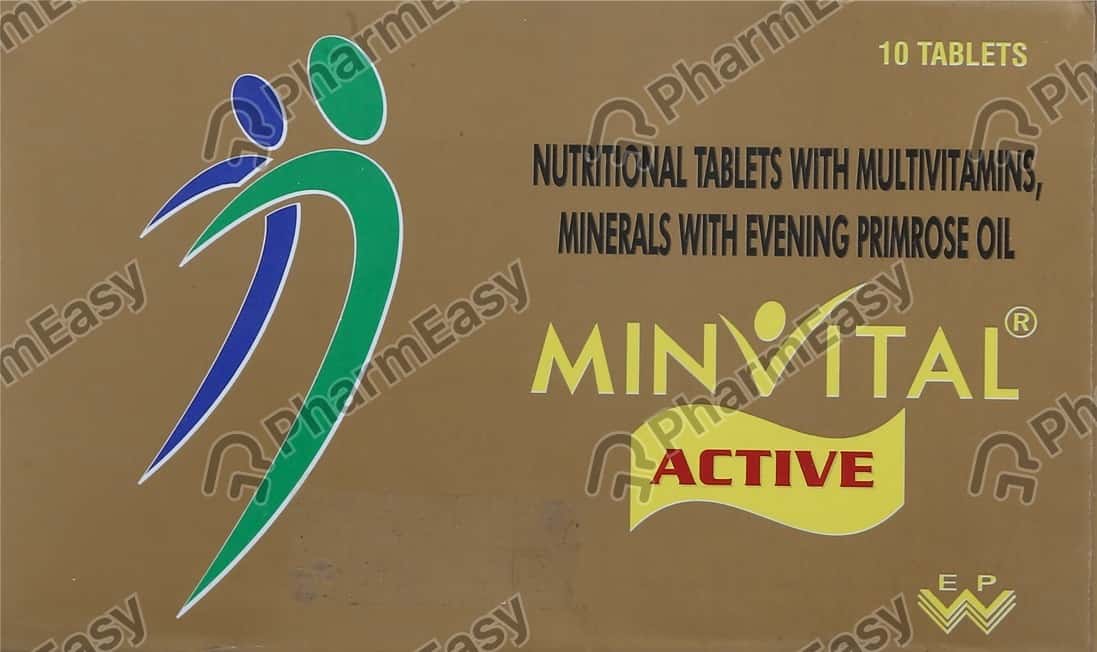 Buy Minvital Active Strip Of 10 Tablets Online at Flat 15% OFF | PharmEasy