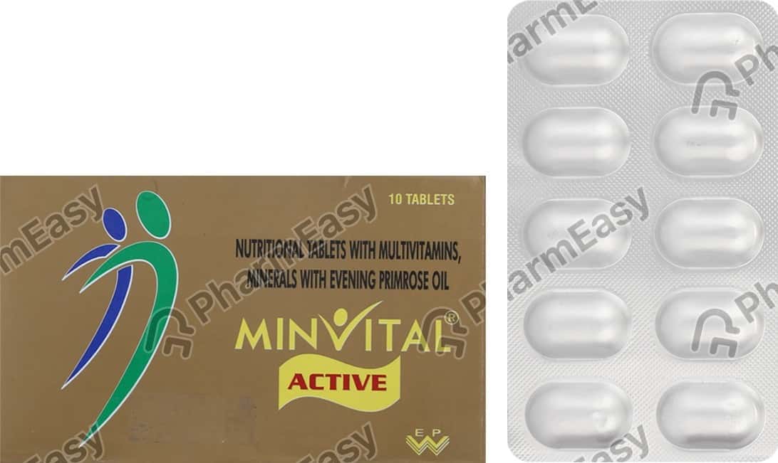 Buy Minvital Active Strip Of 10 Tablets Online at Flat 18% OFF* | PharmEasy