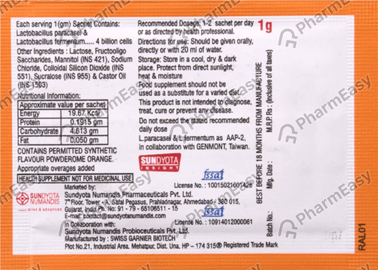 Buy Remune Al Sachet Of 1gm Oral Powder Online at Flat 15% OFF | PharmEasy