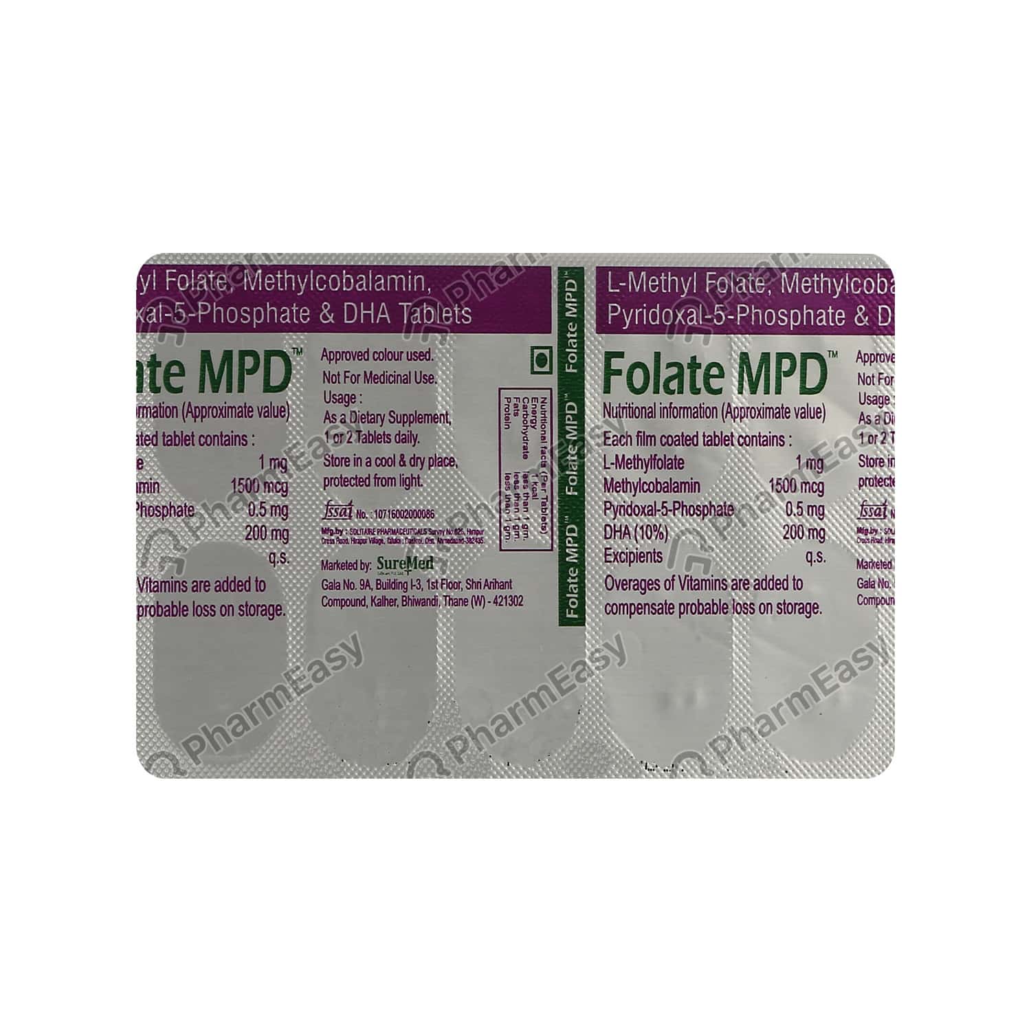 Buy Folate Mpd Strip Of 10 Tablets Online at Flat 18% OFF* | PharmEasy