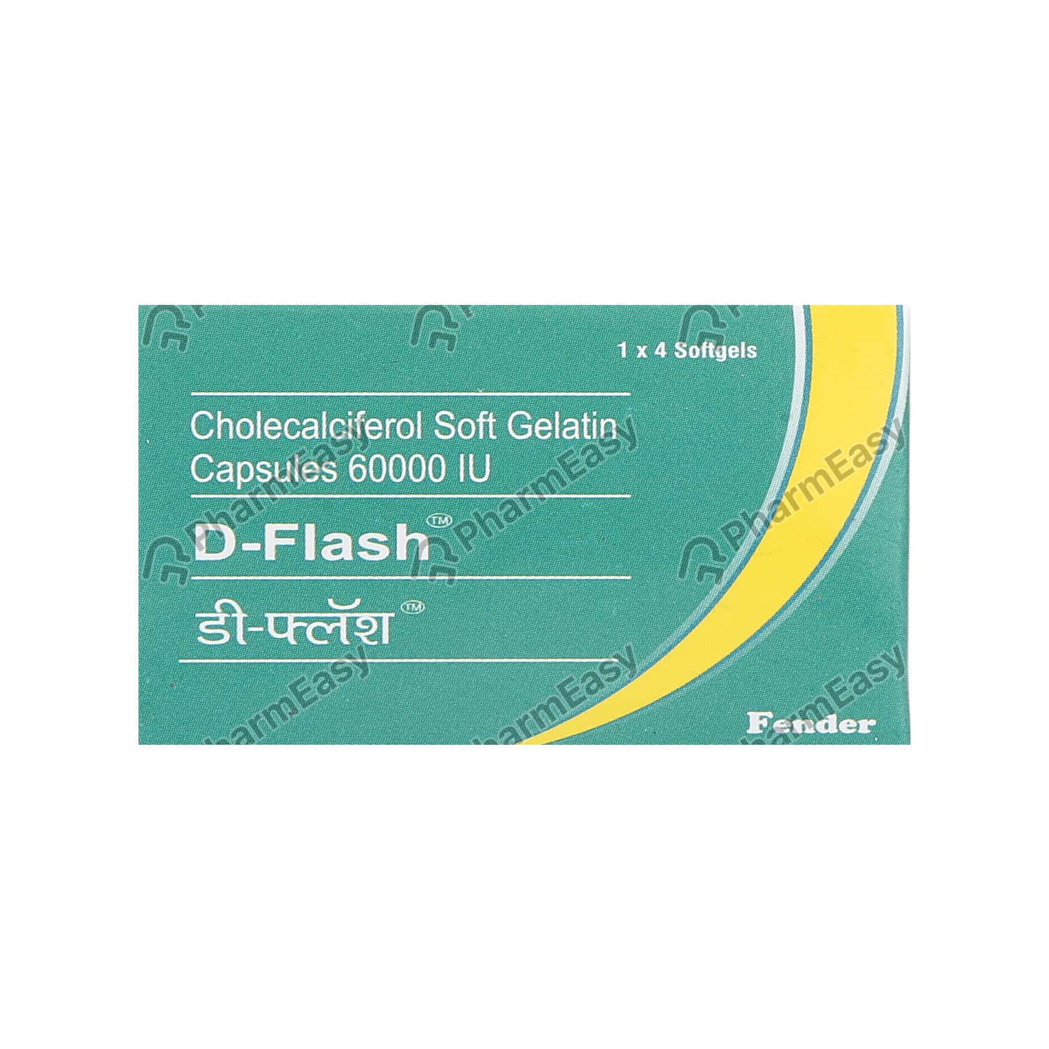 D Flash 60000 IU Capsule (4) - Uses, Side Effects, Dosage, Composition ...