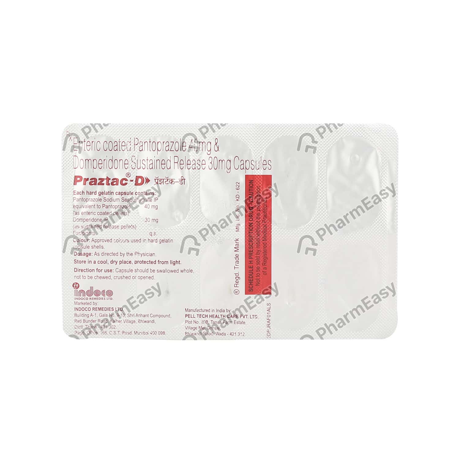 Praztac D Capsule - Uses, Side Effects, Dosage, Composition & Price ...