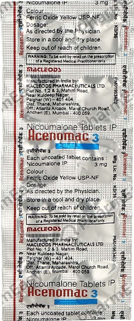 Acenomac 3 MG Tablet (10): Uses, Side Effects, Price & Dosage | PharmEasy