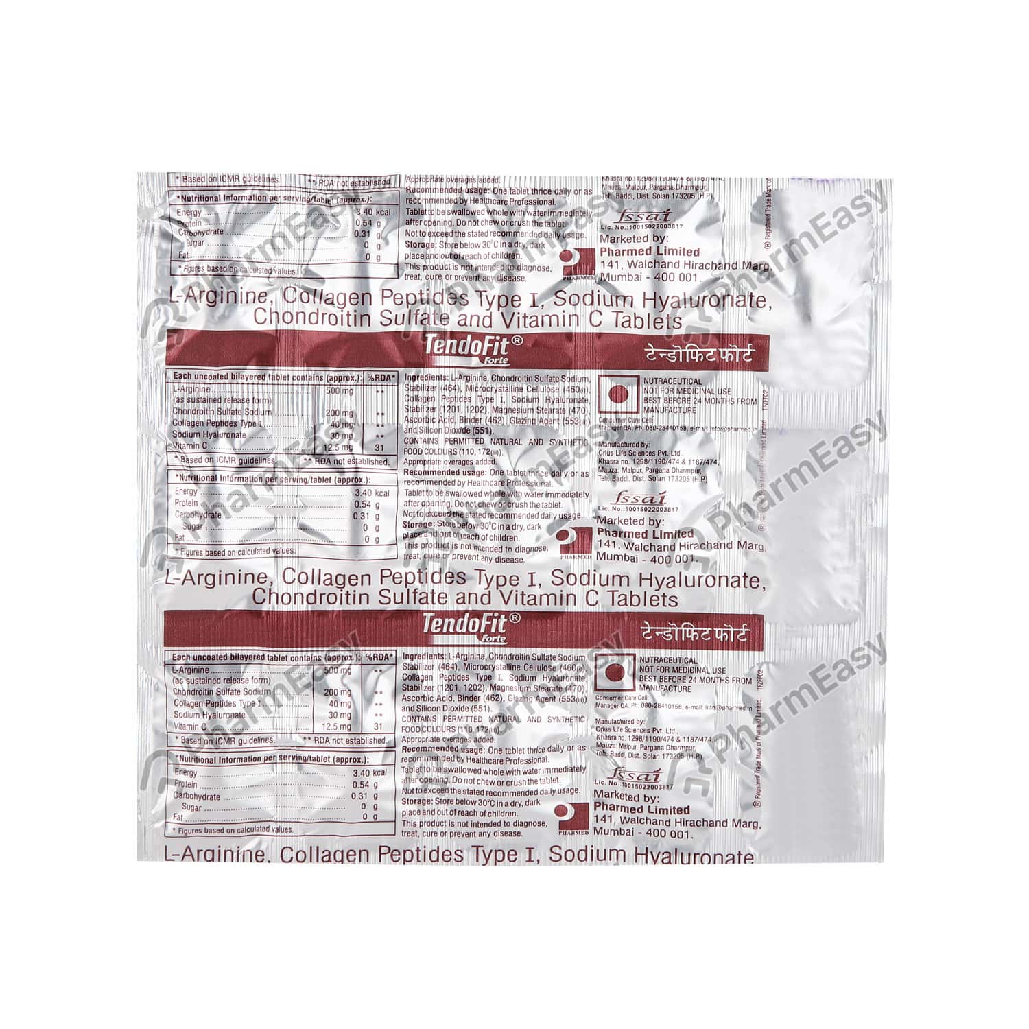 Buy Tendofit Forte Strip Of 15 Tablets Online at Flat 18% OFF* | PharmEasy