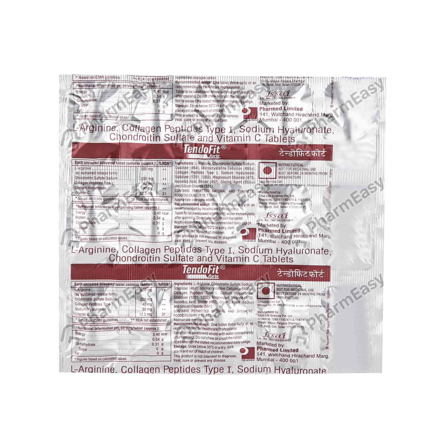 Buy Tendofit Forte Strip Of 15 Tablets Online at Flat 18% OFF* | PharmEasy