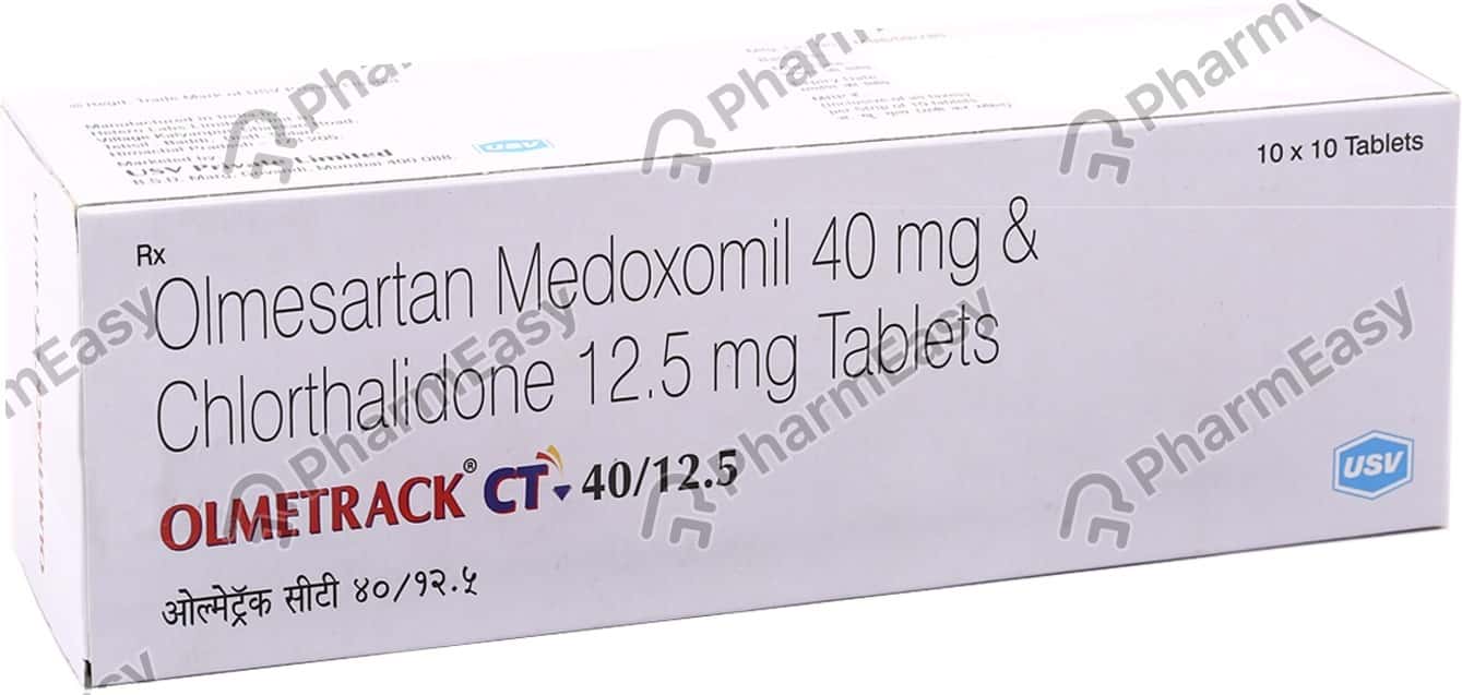 Olmetrack Ct 40/12.5mg Strip Of 10 Tablets: Uses, Side Effects, Price ...