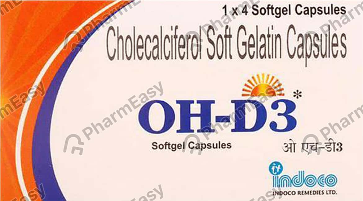 Oh D3 60000 IU Capsule (4): Uses, Side Effects, Price & Dosage | PharmEasy