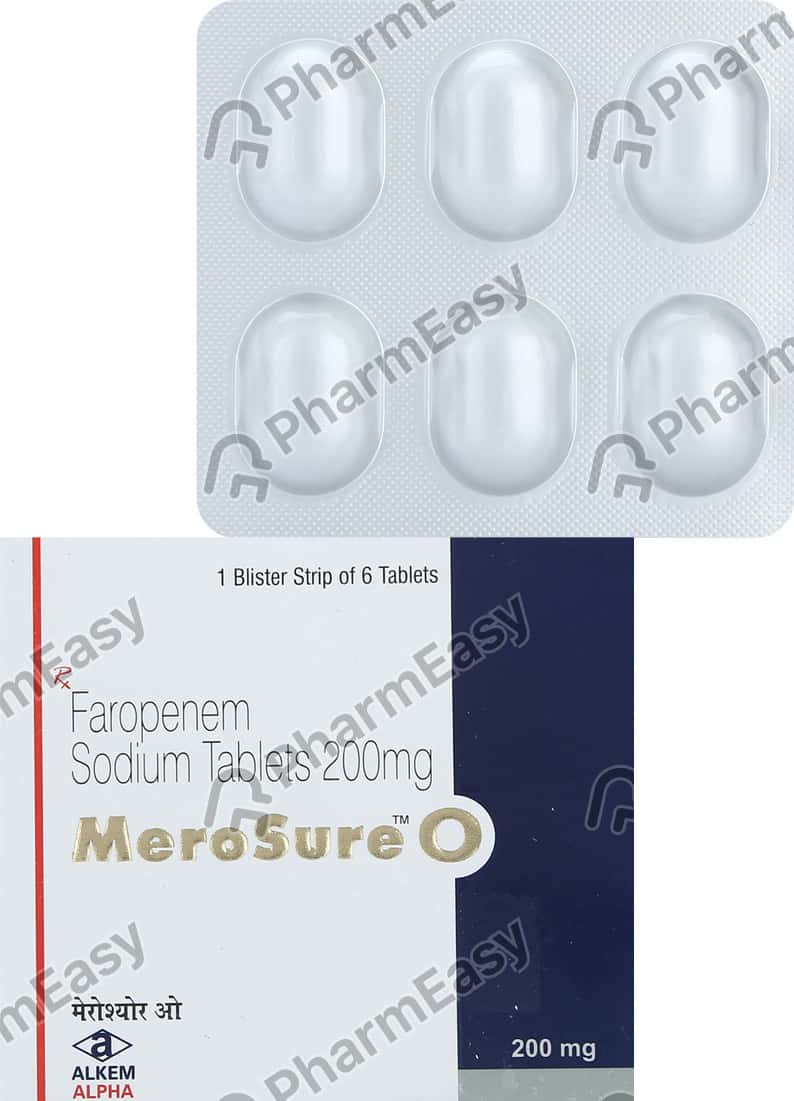 Merosure O 200 MG Tablet (6): Uses, Side Effects, Price & Dosage ...