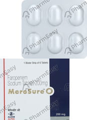 Merosure O 200 MG Tablet (6): Uses, Side Effects, Price & Dosage ...