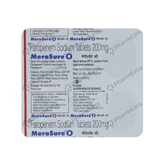 Merosure O 200 MG Tablet (6) - Uses, Side Effects, Dosage, Composition ...