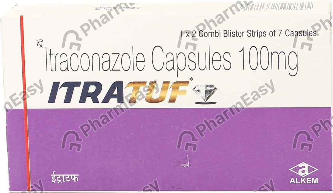 Itratuf 100 MG Capsule (7): Uses, Side Effects, Price & Dosage | PharmEasy