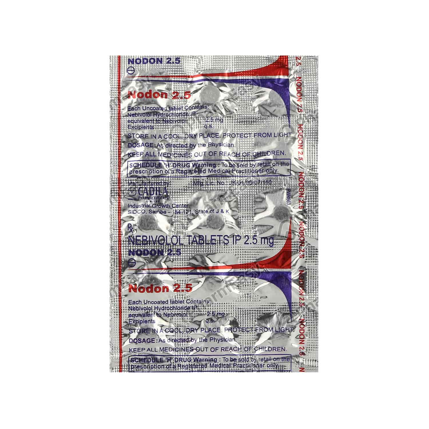 Buy Nodon 2.5mg Strip Of 15 Tablets Online at Flat 18% OFF* | PharmEasy