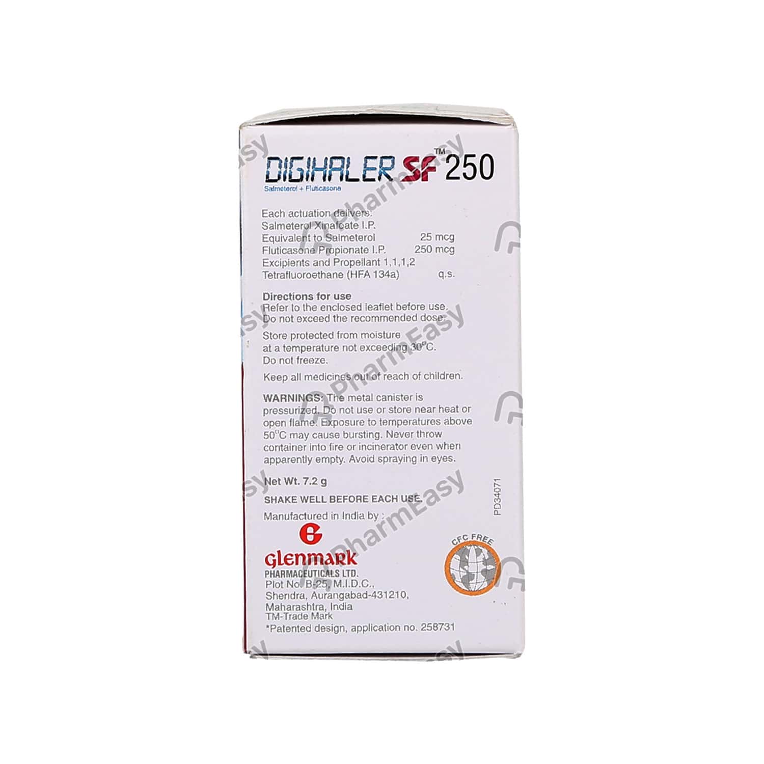 Buy Digihaler Sf 250 Inhaler Online at Flat 18% OFF* | PharmEasy