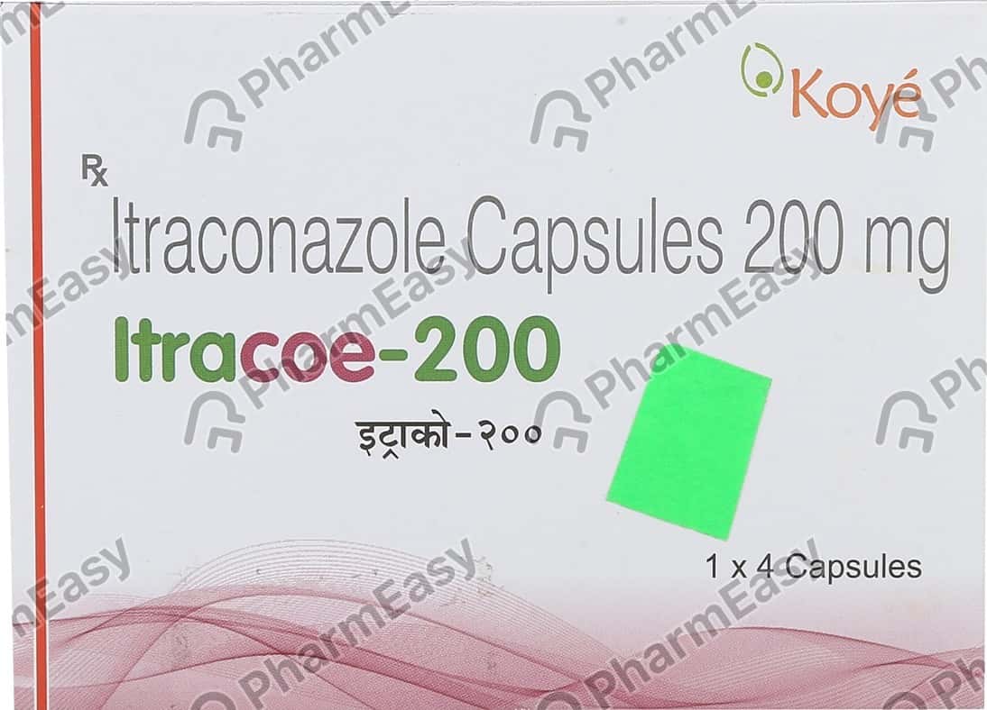Itracoe 200 MG Capsule (4): Uses, Side Effects, Price & Dosage | PharmEasy