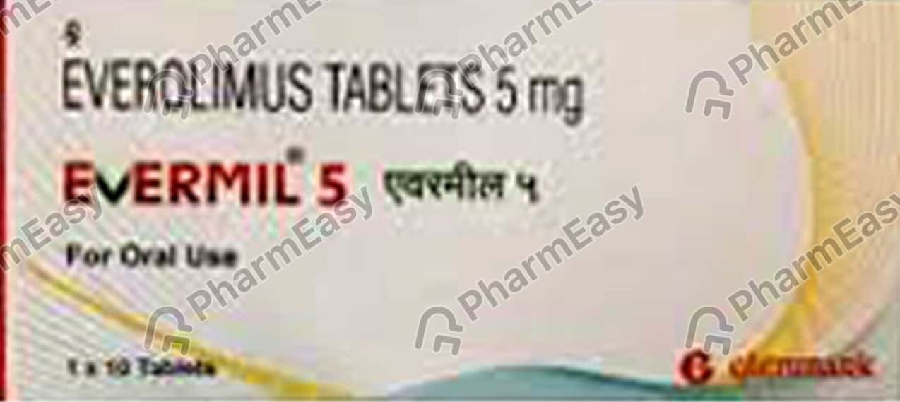 Evermil 5 MG Tablet (10): Uses, Side Effects, Price & Dosage | PharmEasy