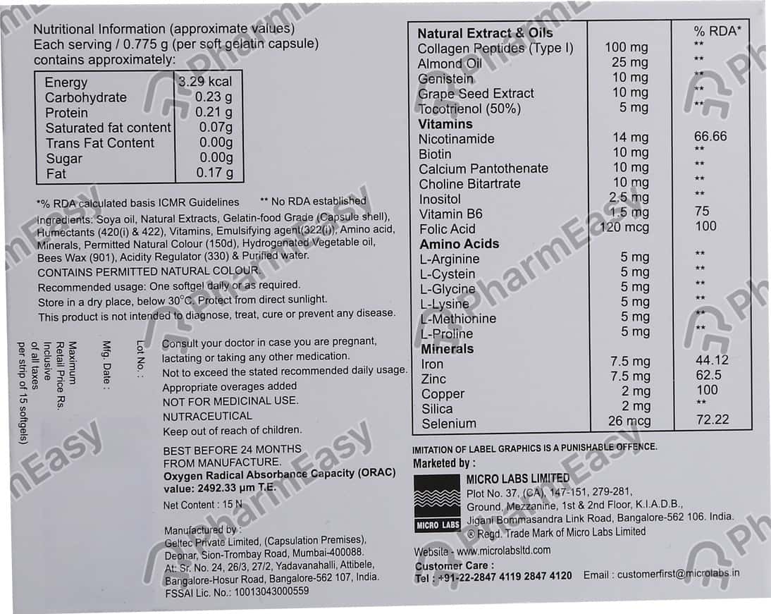 Buy Nutricap H Strip Of 15 Capsules Online at Flat 15% OFF | PharmEasy