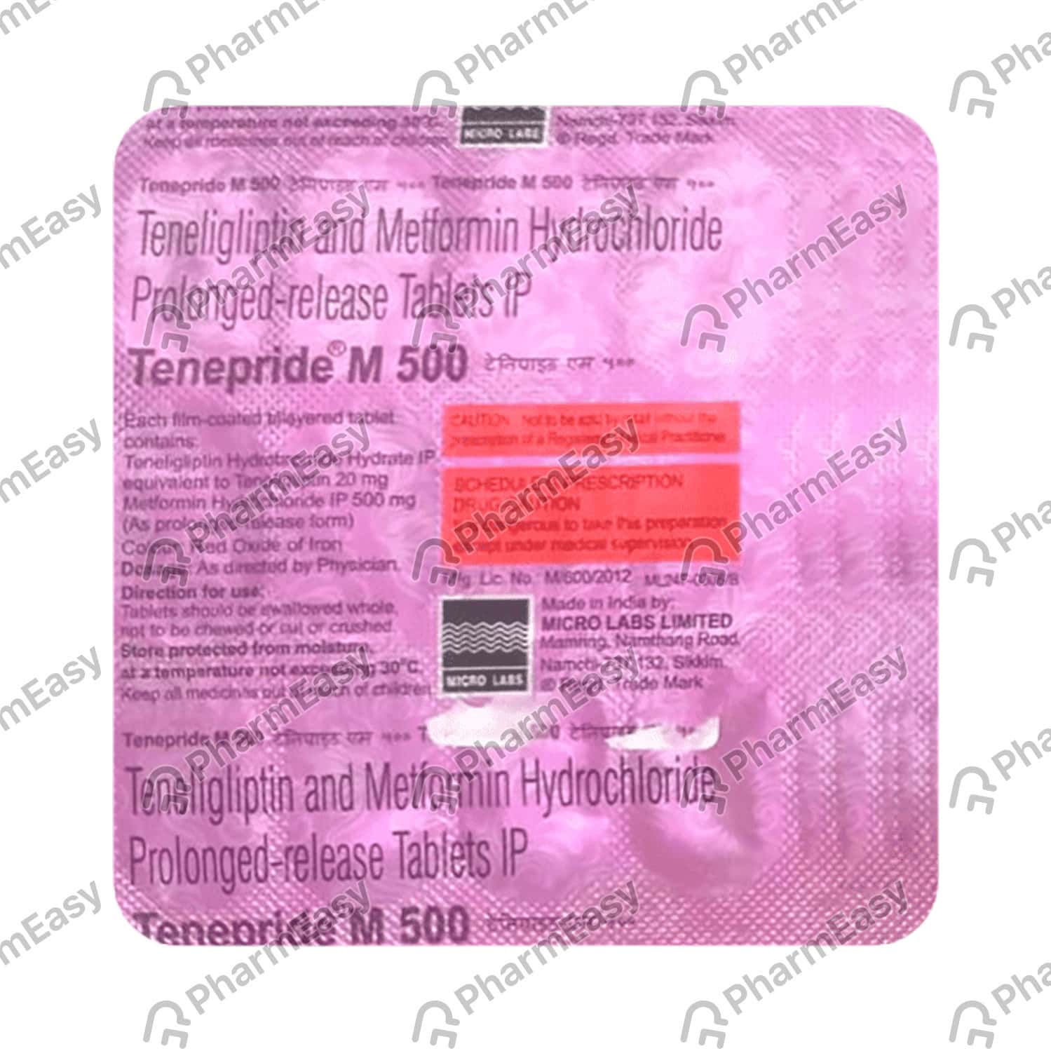 Tenepride M 500mg Strip Of 10 Tablets: Uses, Side Effects, Price ...