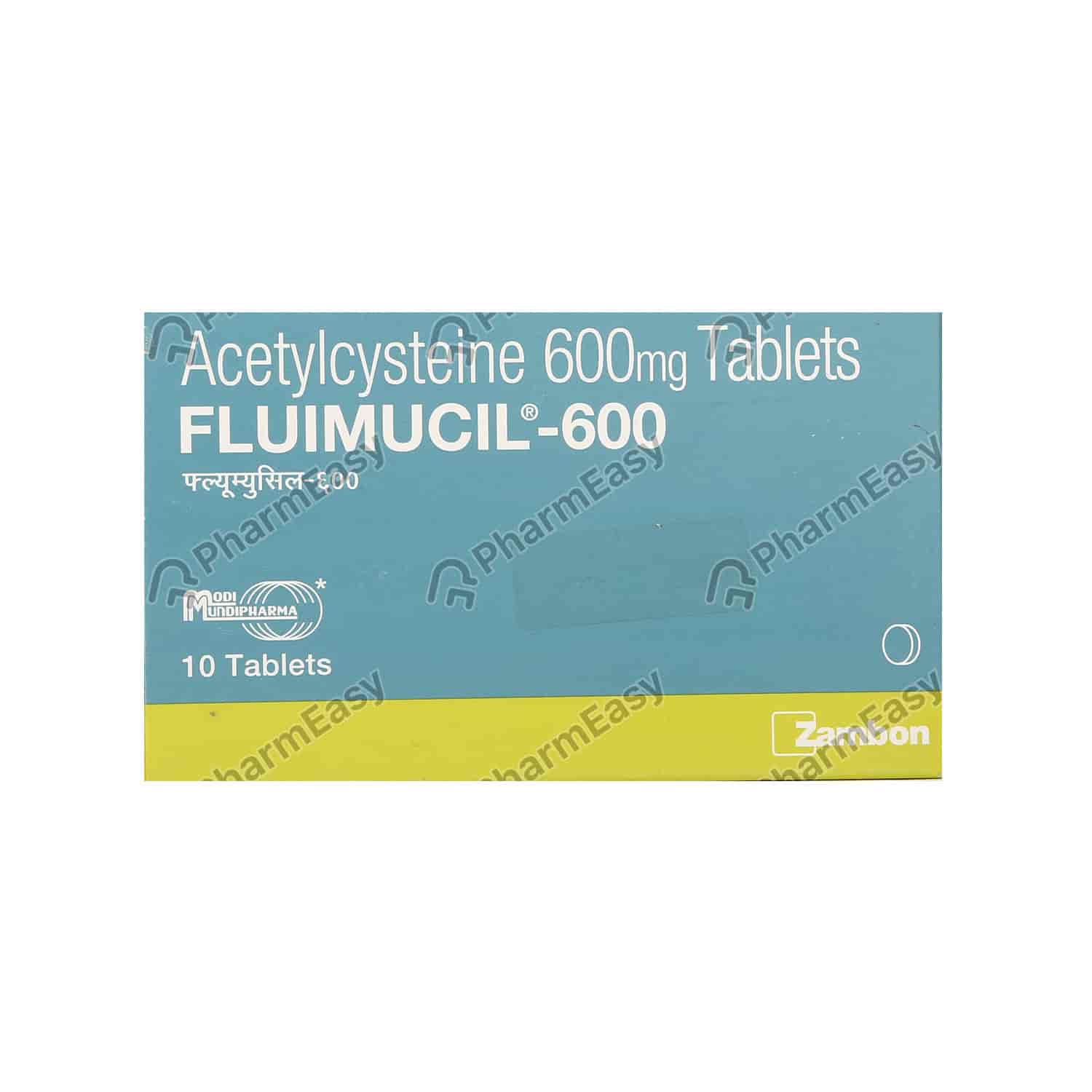Buy Fluimucil 600mg Strip Of 10 Tablets Online at Flat 18% OFF* | PharmEasy