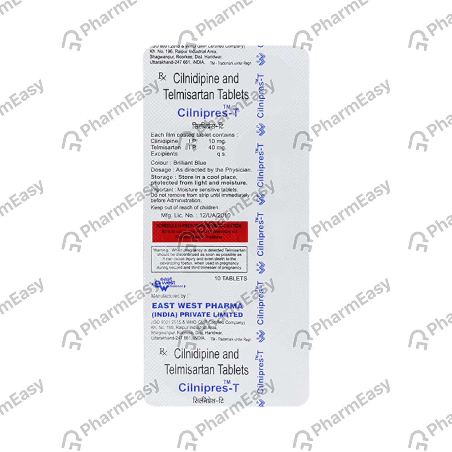 Cilnipres T Strip Of 10 Tablets: Uses, Side Effects, Price & Dosage ...