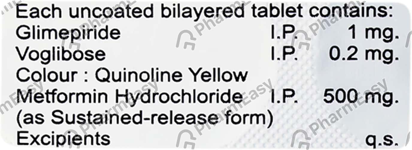 Triglimet V Strip Of 10 Tablets: Uses, Side Effects, Price & Dosage ...