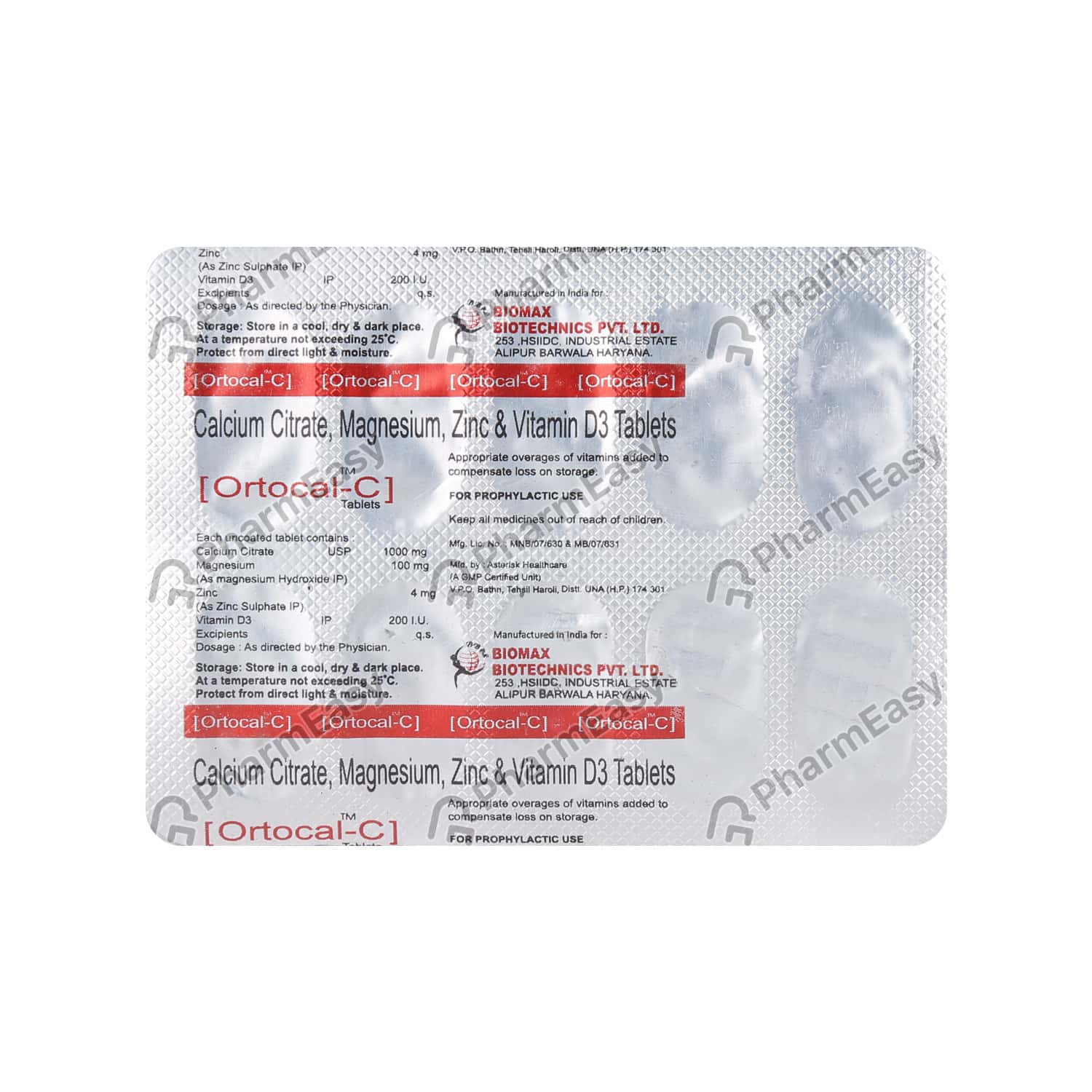 Buy Ortocal C Tablet Online at Flat 15% OFF | PharmEasy