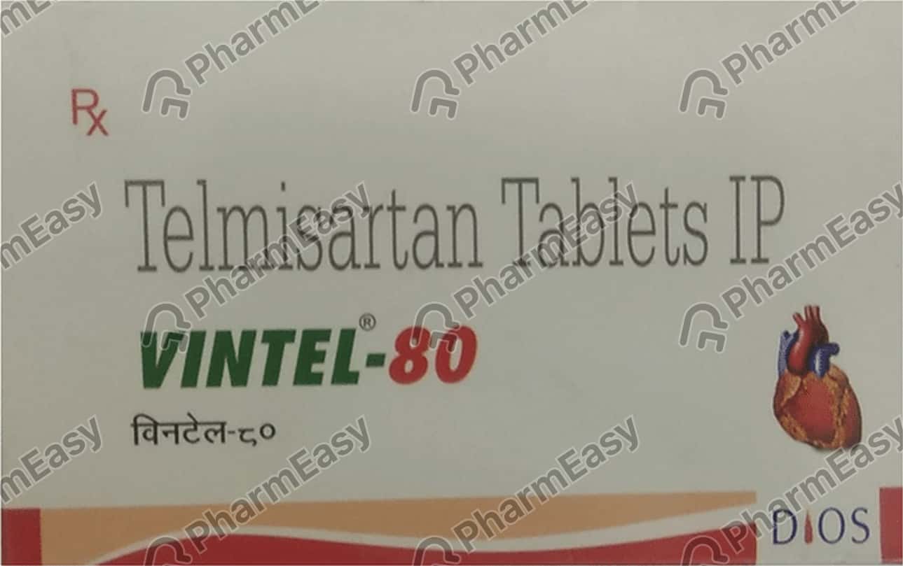 Vintel 80 MG Tablet (10): Uses, Side Effects, Price & Dosage | PharmEasy