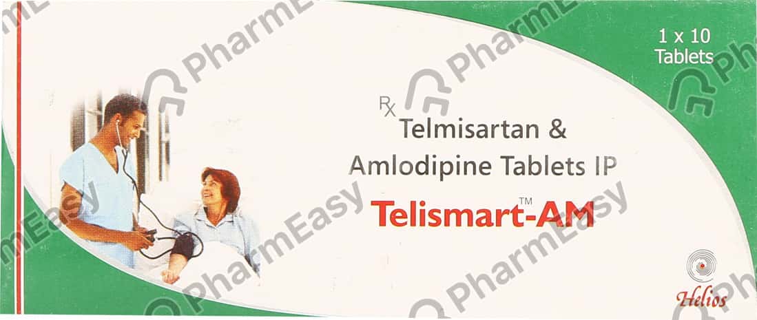 Telismart Am Strip Of 10 Tablets: Uses, Side Effects, Price & Dosage ...