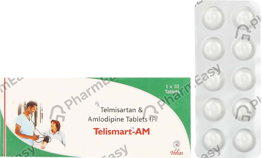 Telismart Am Strip Of 10 Tablets: Uses, Side Effects, Price & Dosage ...
