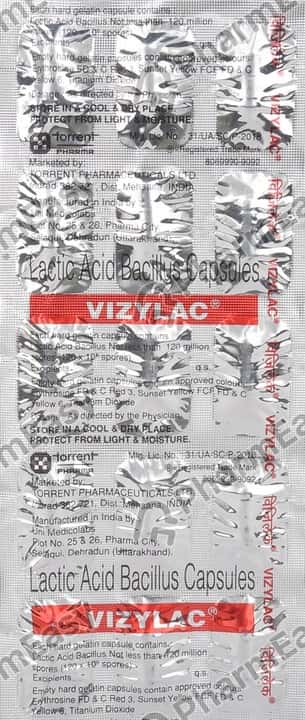 Buy VIZYLAC STRIP OF 15 CAPSULES Online & Get Upto 60% OFF at PharmEasy